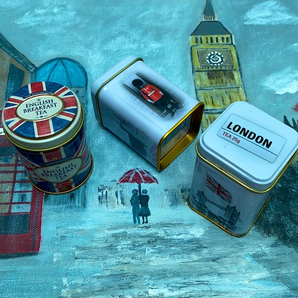 Other | Collectible London Tea Tin Cans | Poshmark